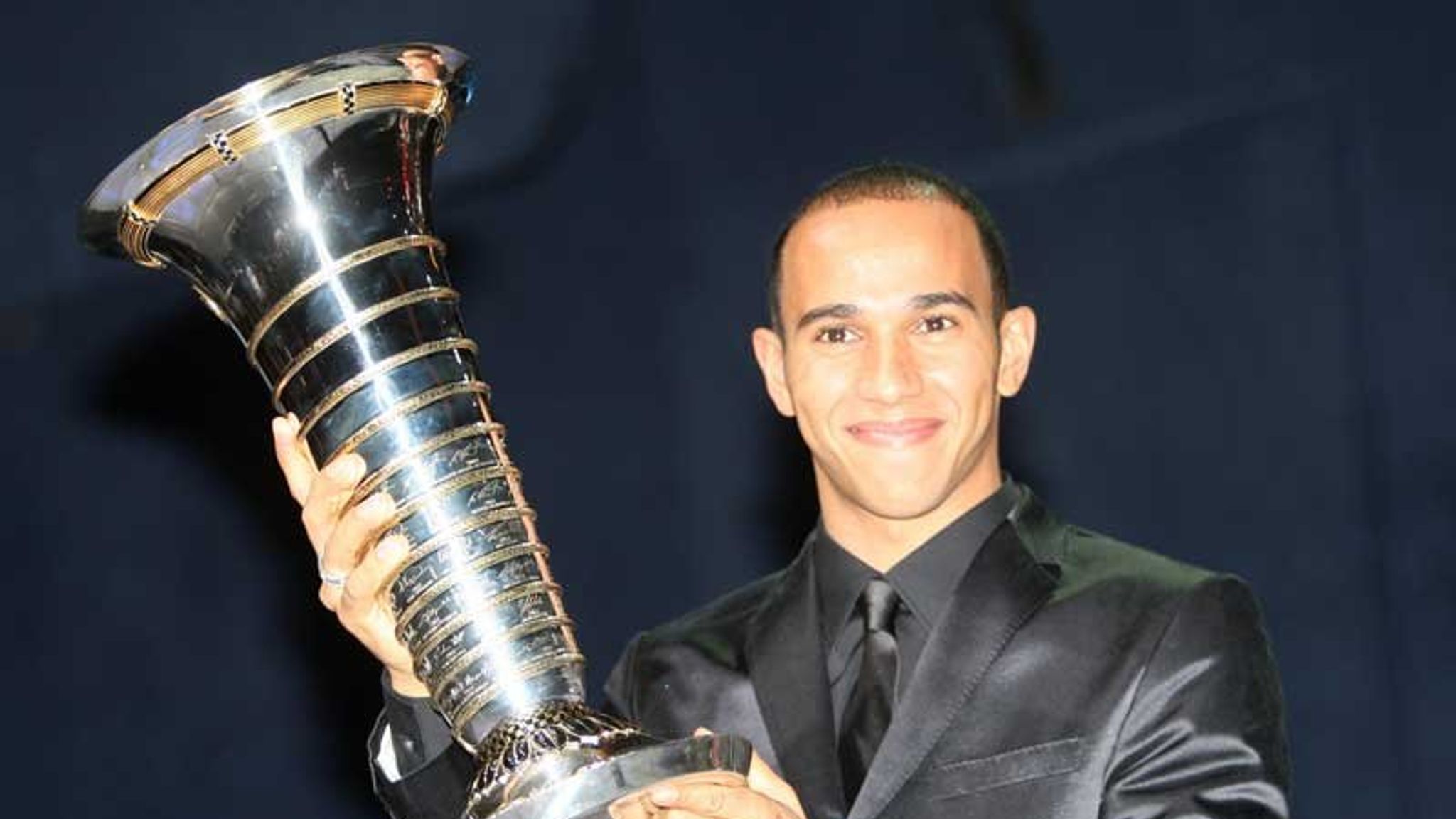 Hamilton picks up trophy | F1 News | Sky Sports