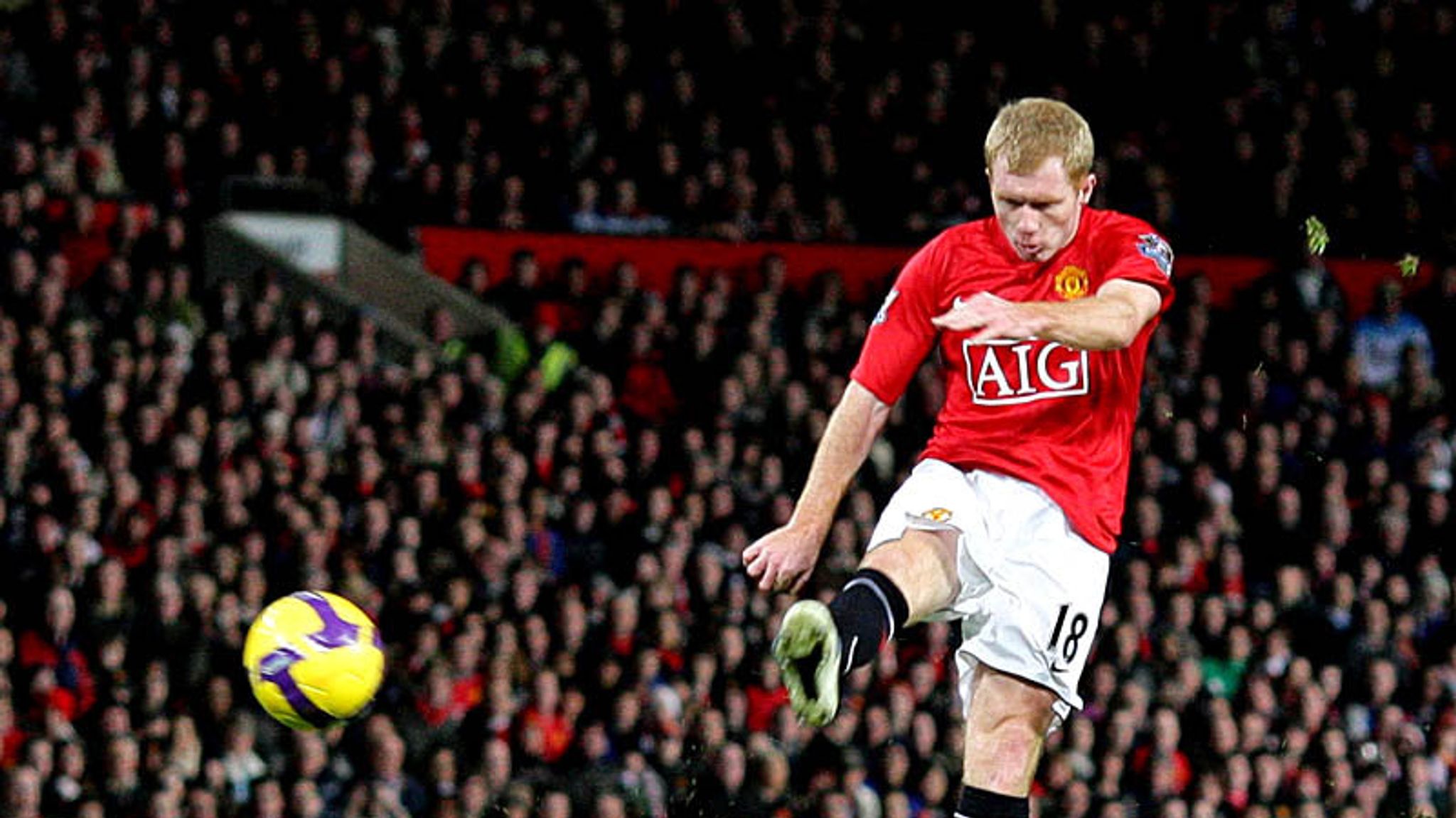 Scholes plays down goal | Football News | Sky Sports