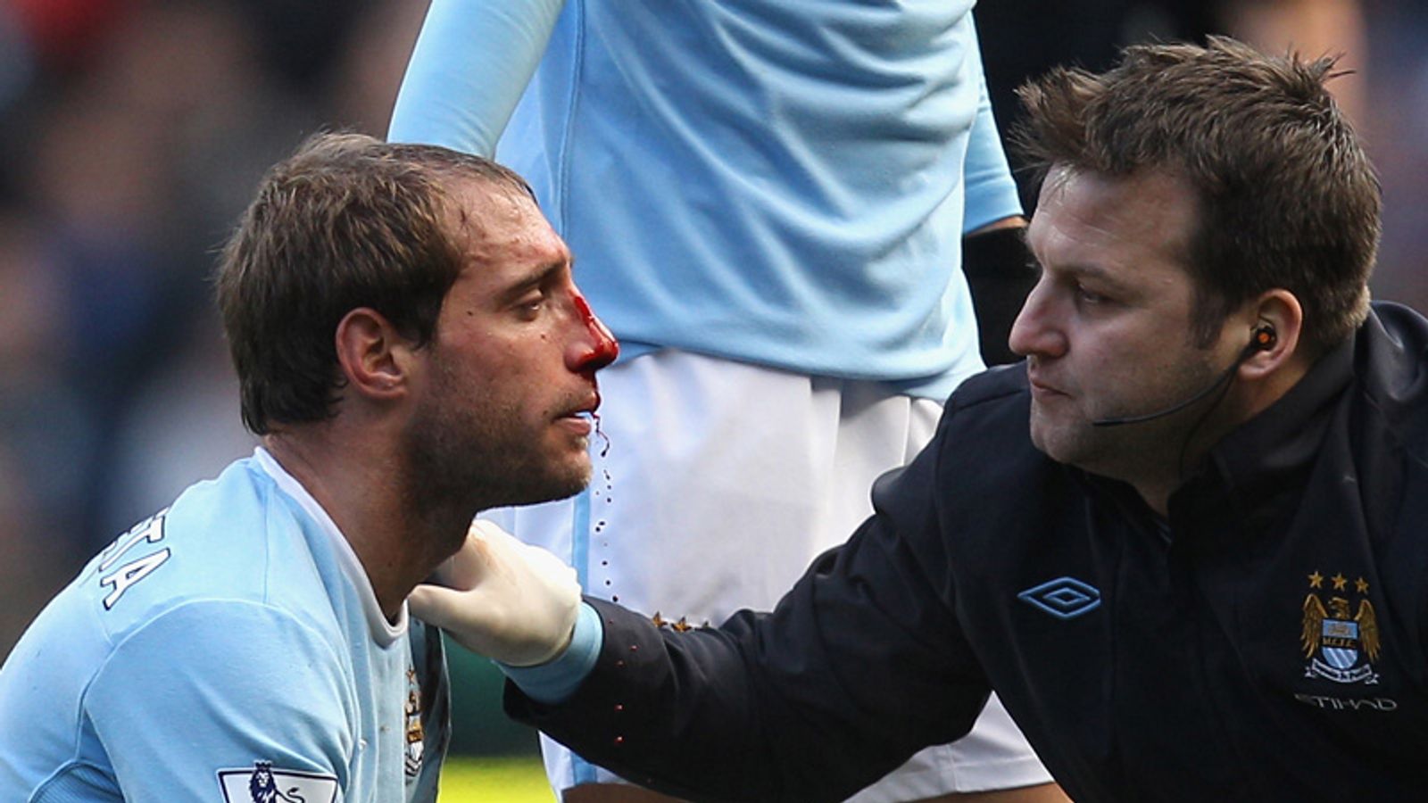 Zabaleta to mask pain | Football News | Sky Sports