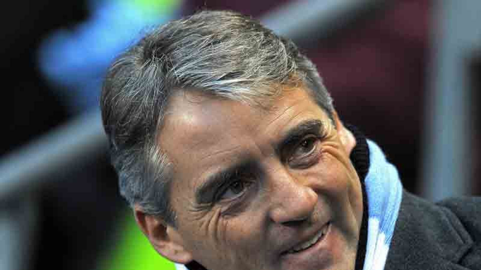 Mancini takes a shine to cup | Football News | Sky Sports