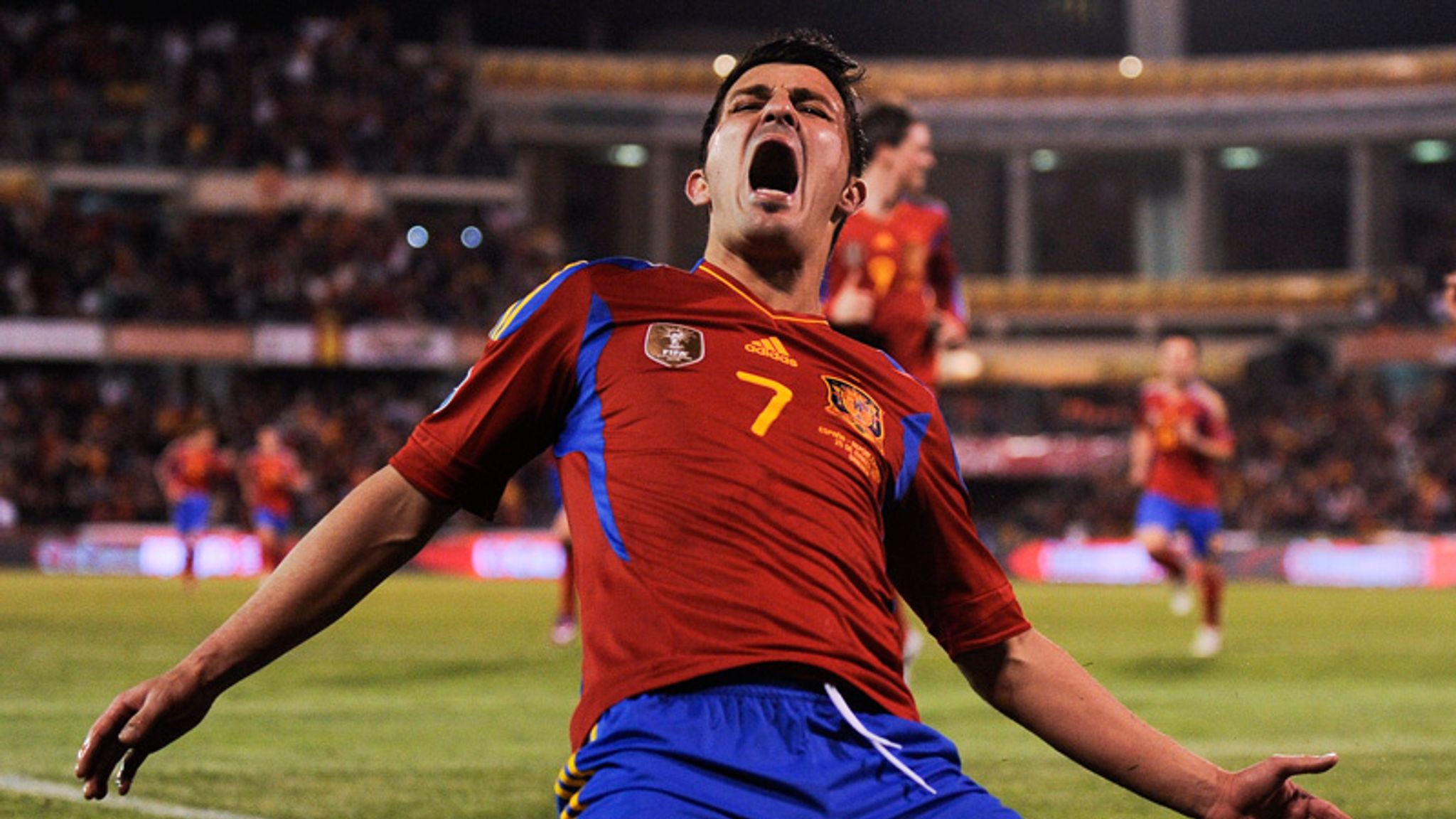 Villa hails vital Spain win | Football News | Sky Sports
