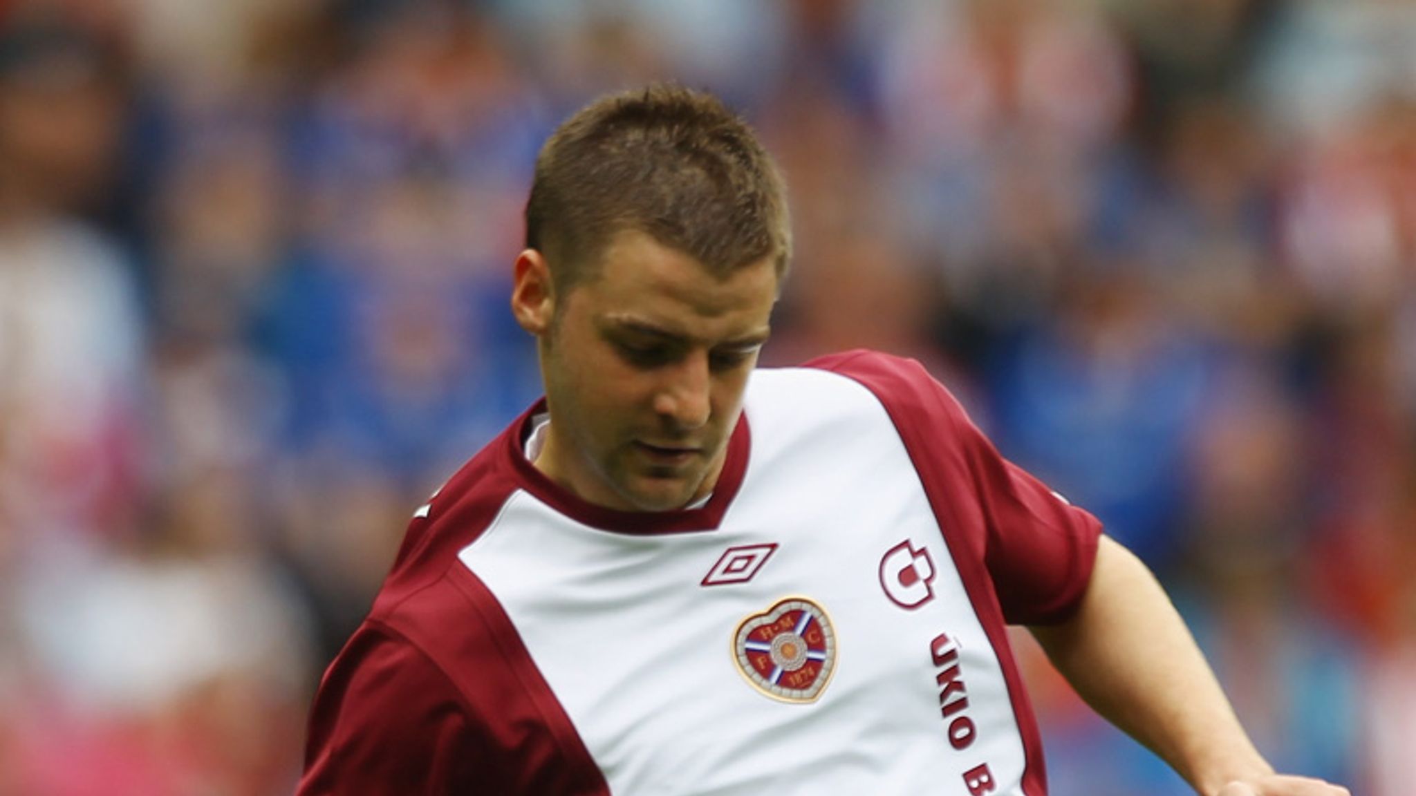 Hearts midfielder Scott Robinson faces a meeting over his future on ...