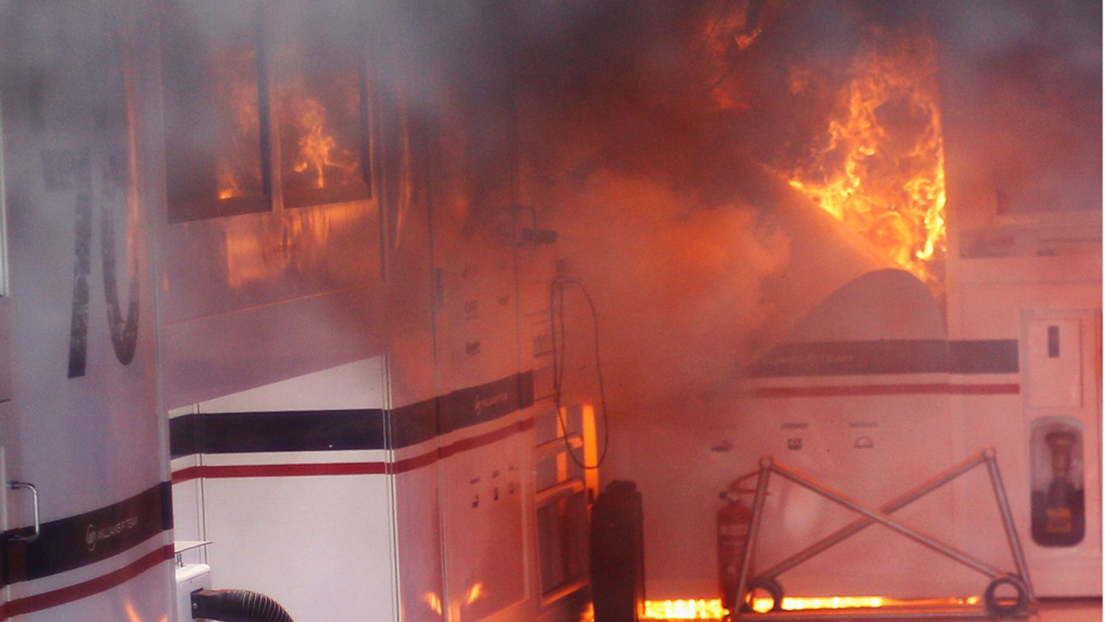 The fire at Williams | F1 News | Sky Sports