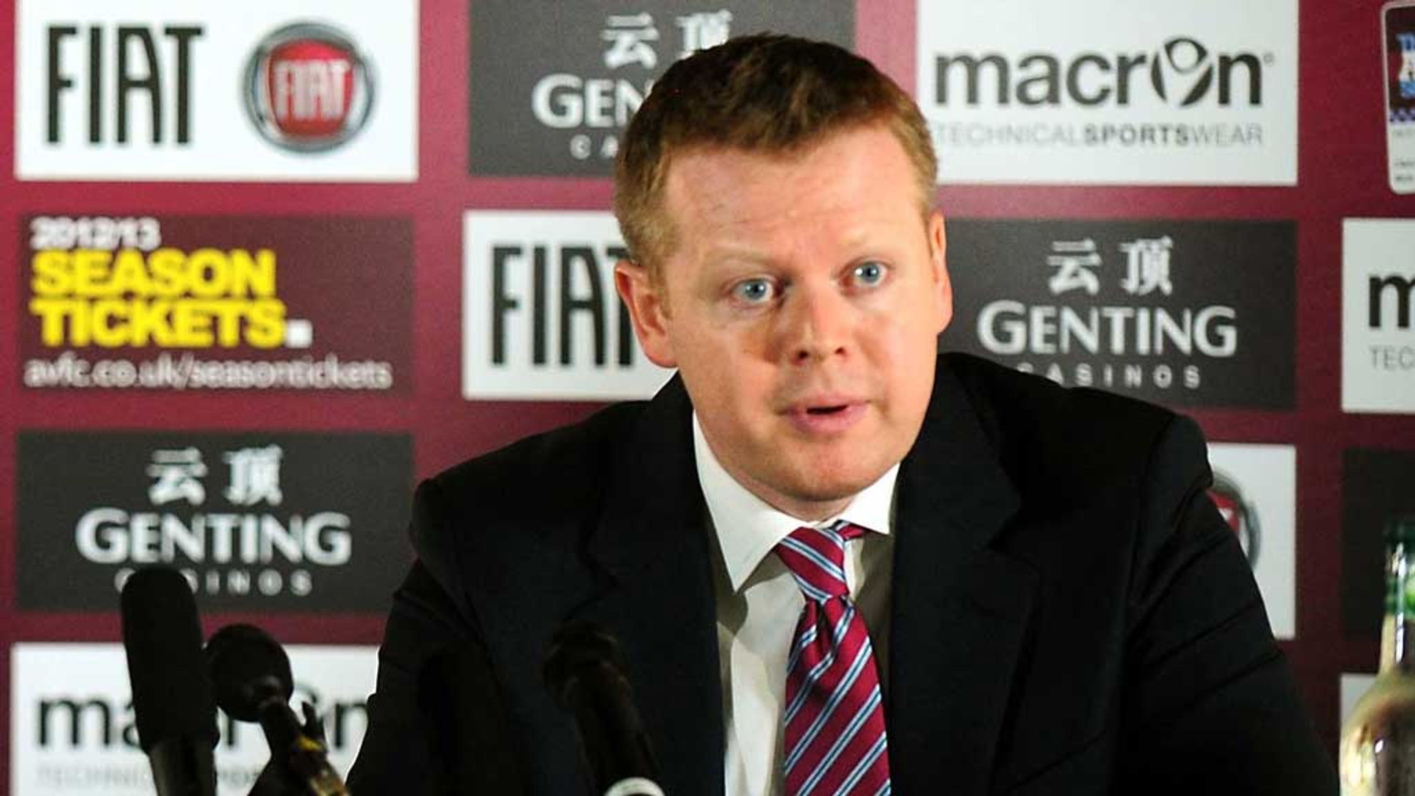 Aston Villa chief executive Paul Faulkner admits January transfer ...