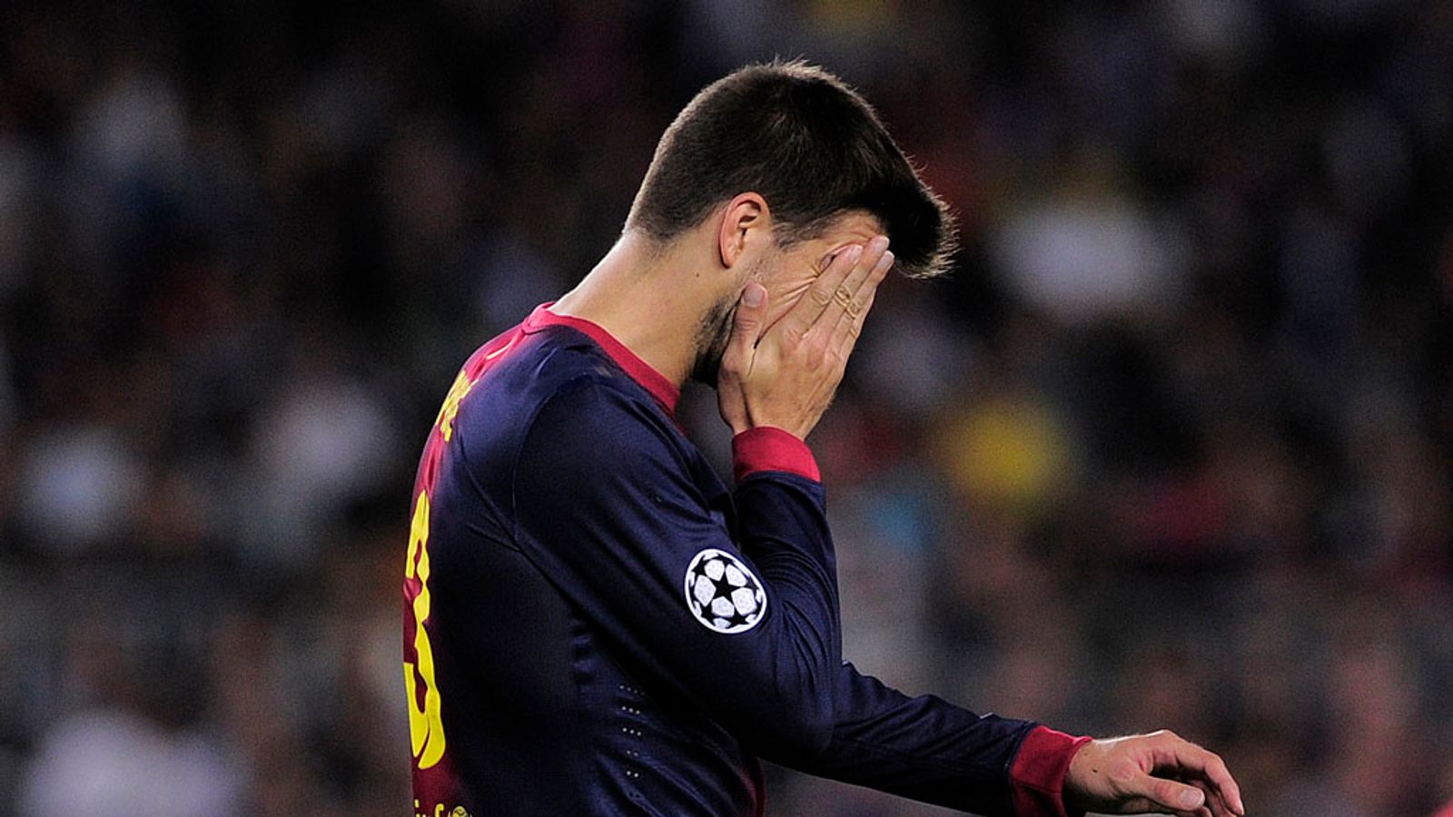 Barcelona defender Gerard Pique may be out for three weeks with foot ...