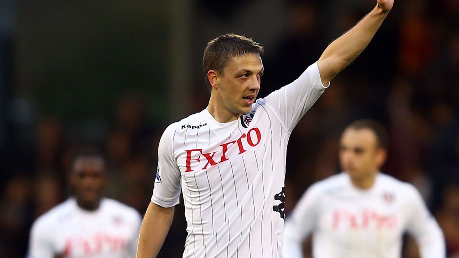 Fulham's Chris Baird could not hide his delight after scoring the ...