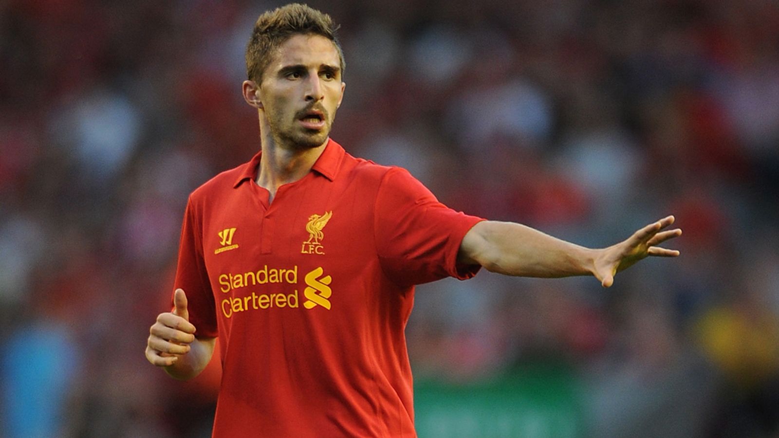 Liverpool forward Fabio Borini has sustained a foot injury while on ...