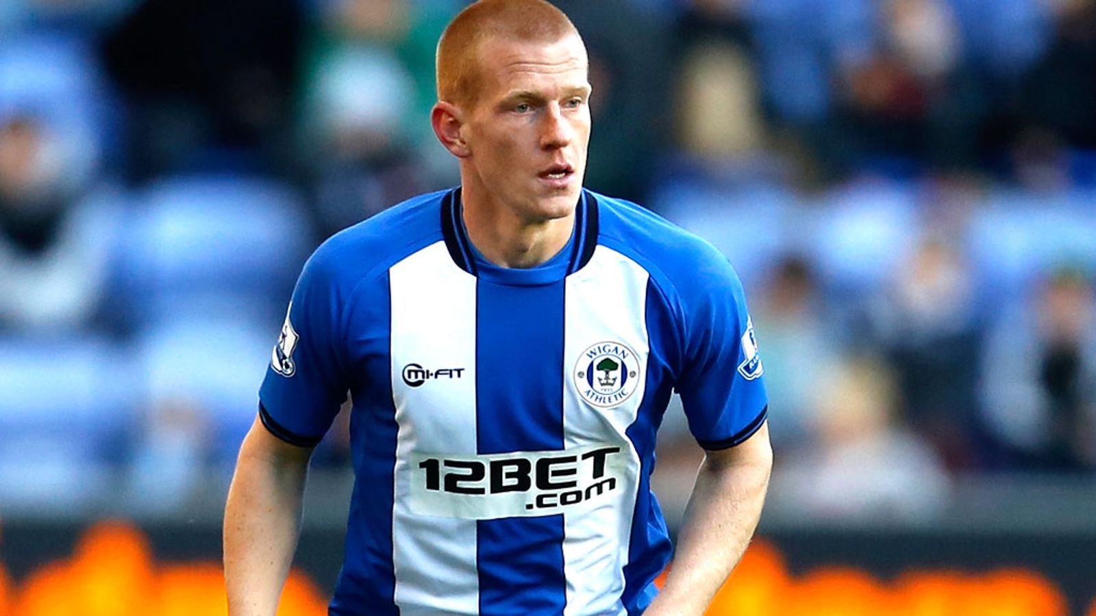 Ben Watson suffered a broken leg during Wigan's defeat at Liverpool ...