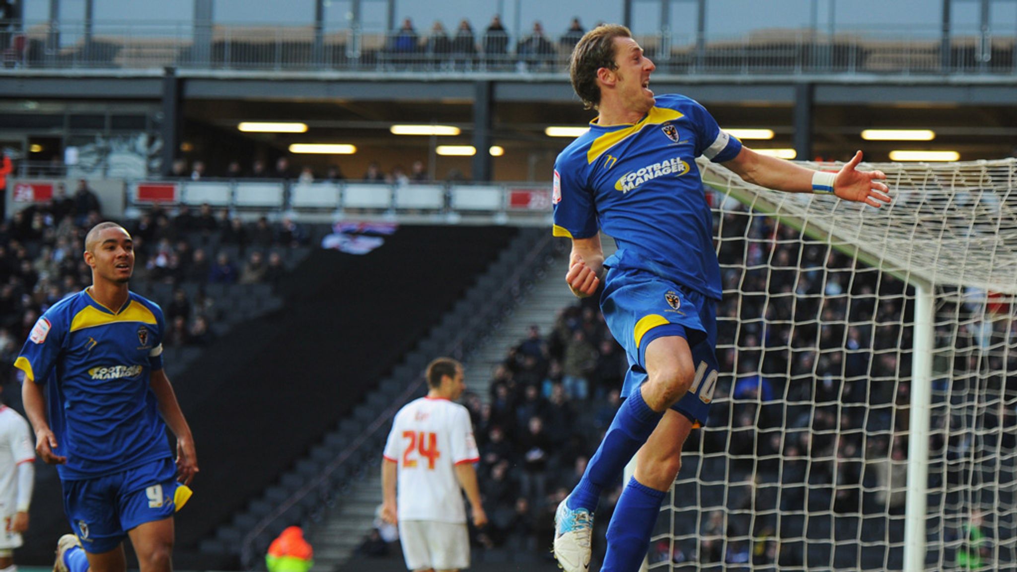 Dons celebrate league safety | Football News | Sky Sports