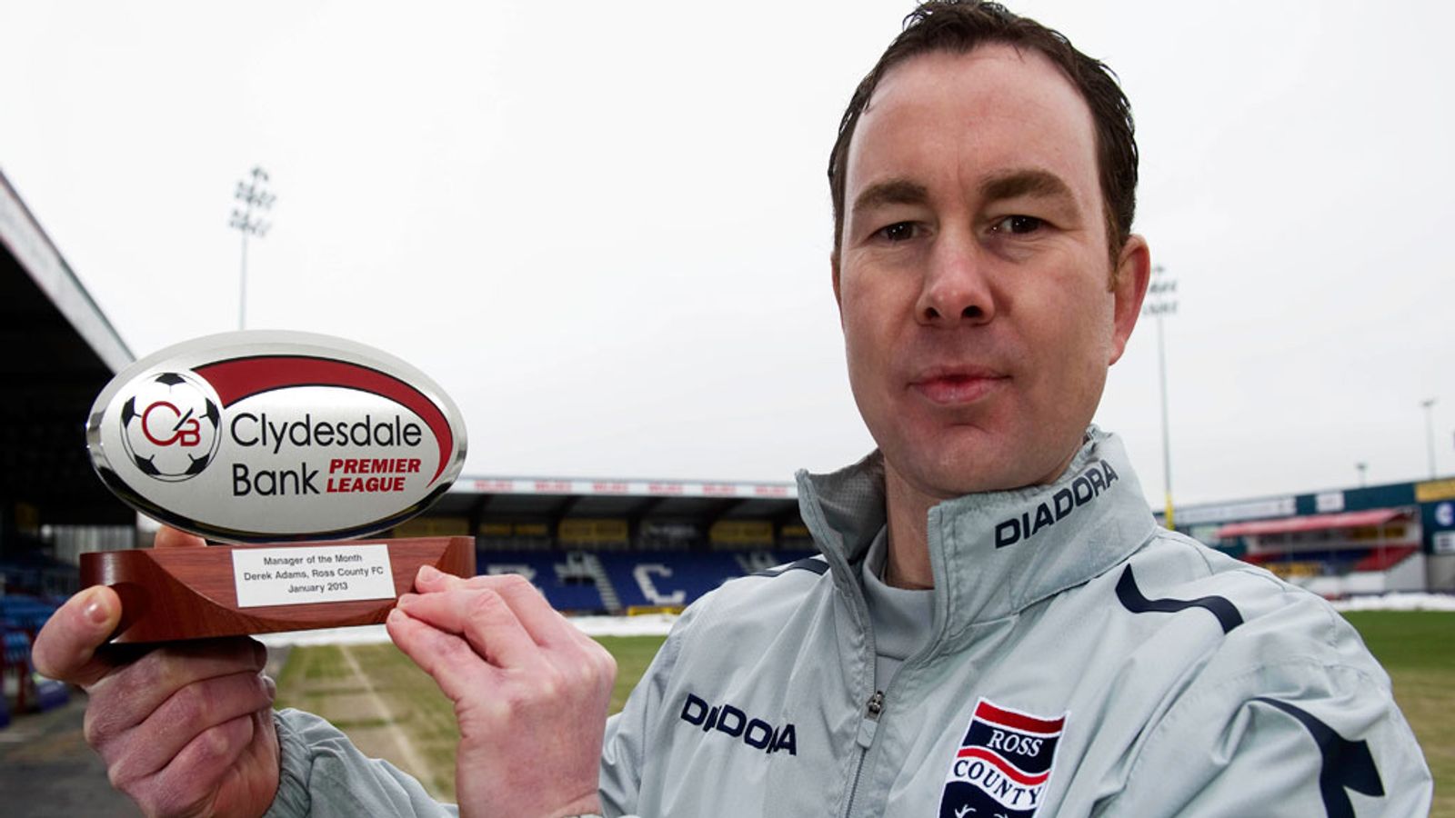 Ross County boss Derek Adams claims Clydesdale Bank SPL Manager of the ...