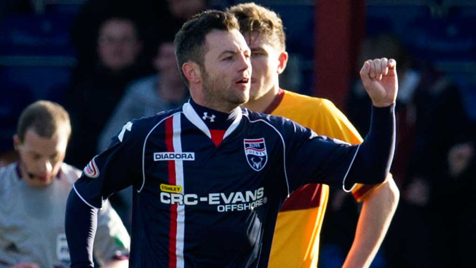 Ivan Sproule played a starring role as Ross County beat Motherwell 3-0 ...