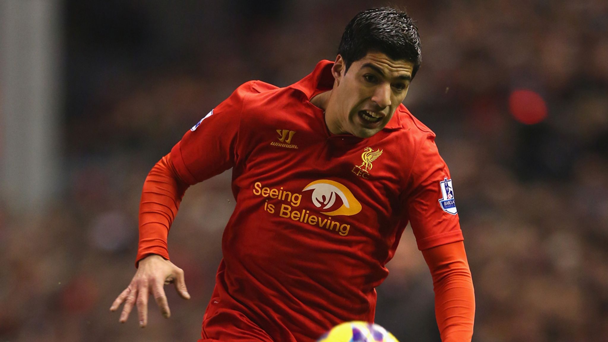 Liverpool striker Luis Suarez says he is happy playing at Anfield | Football News | Sky Sports