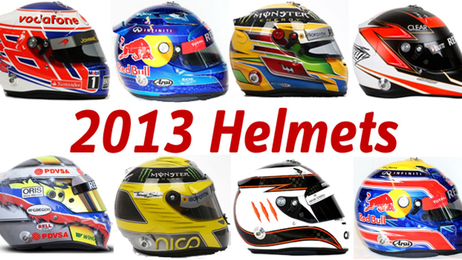 The 2013 Helmets | F1 News | Sky Sports