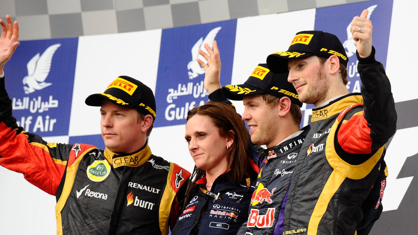 Kimi Raikkonen content with second place for Lotus at 2013 Bahrain GP ...