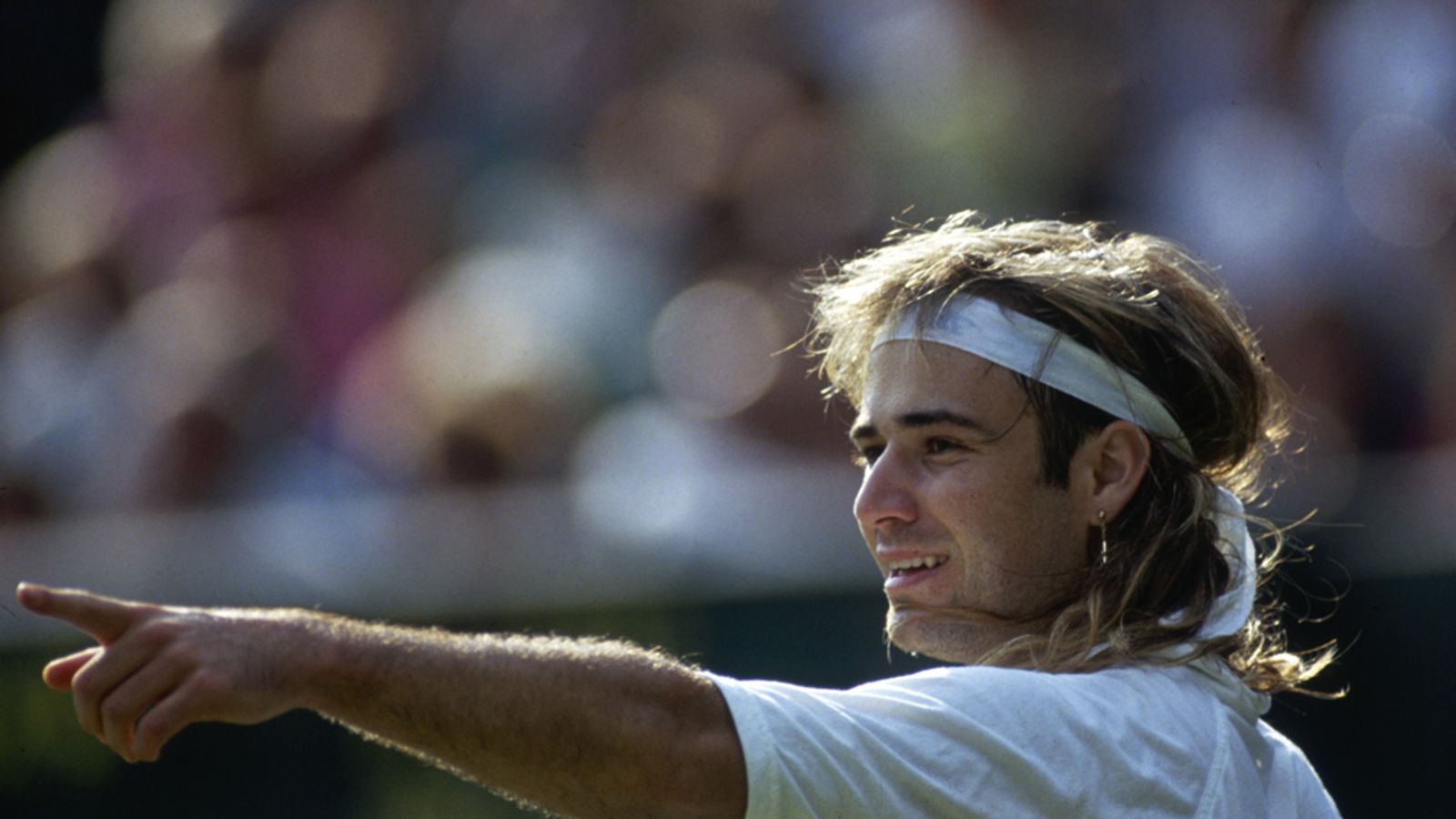 Andre Agassi back at Wimbledon 25 years on from his first Grand Slam ...
