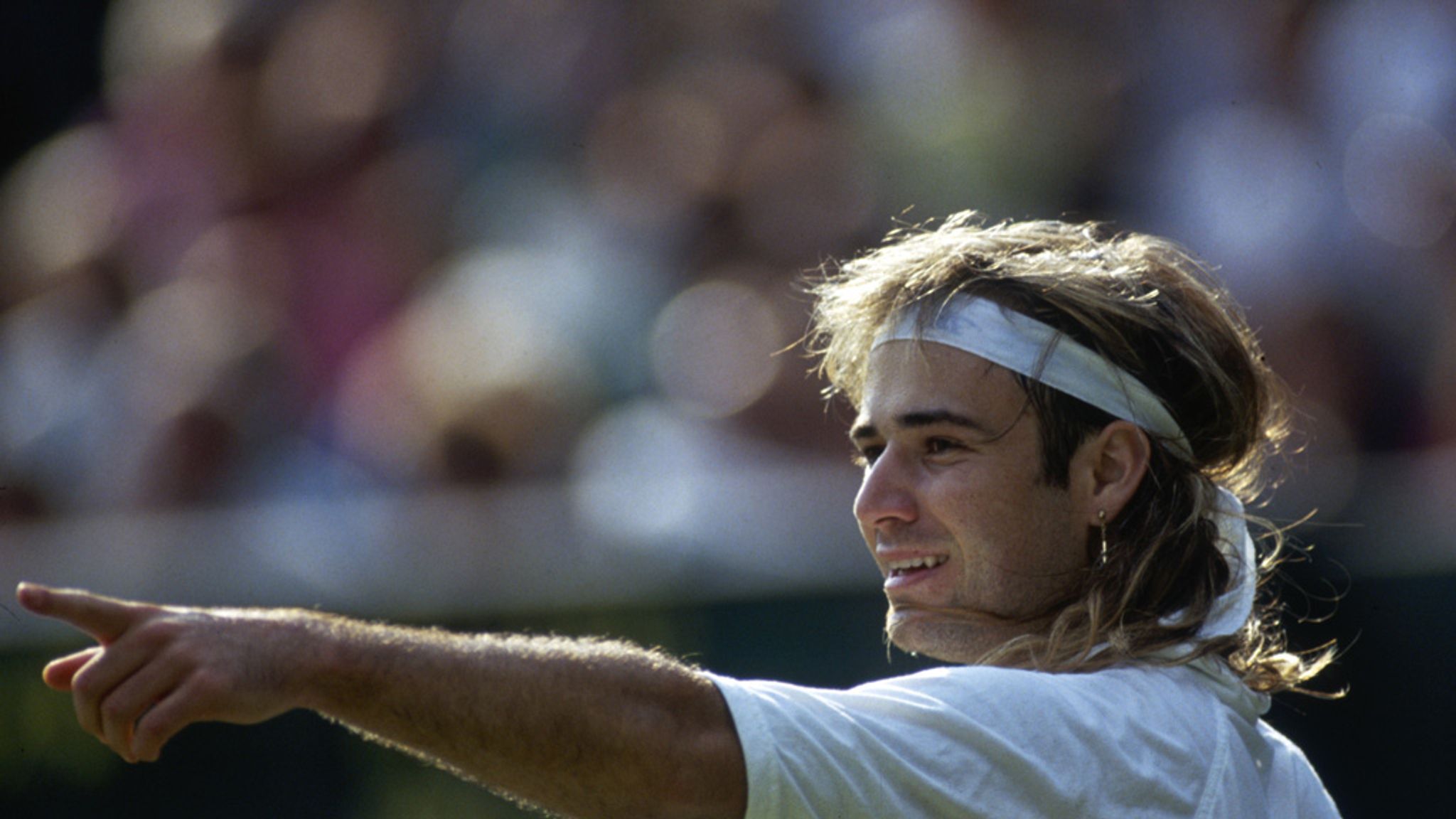 Andre Agassi back at Wimbledon 25 years on from his first Grand Slam ...