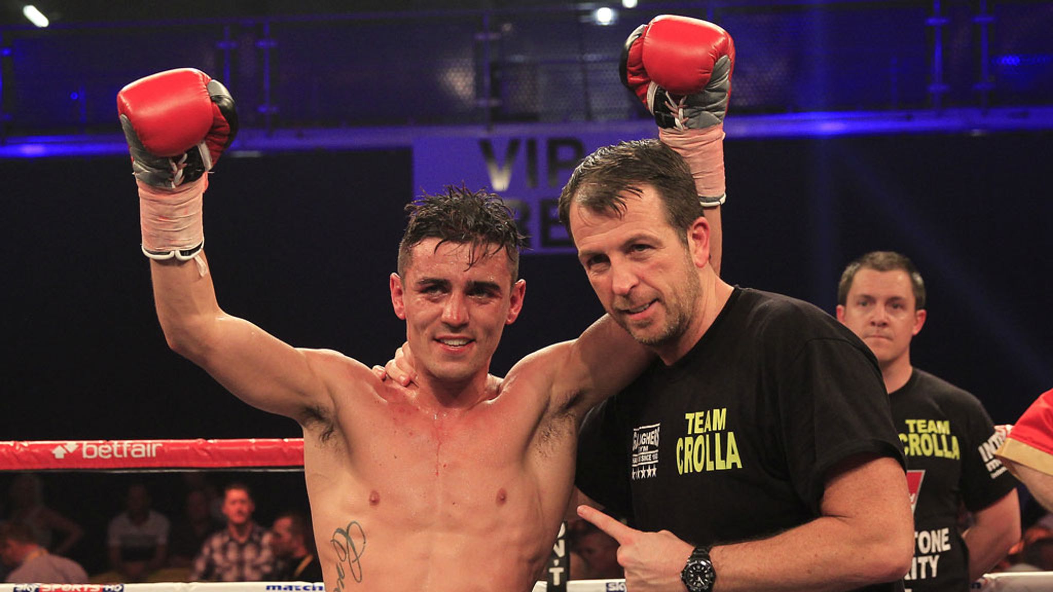 Joe Gallagher was behind a hat-trick of wins from Crolla, Quigg and ...