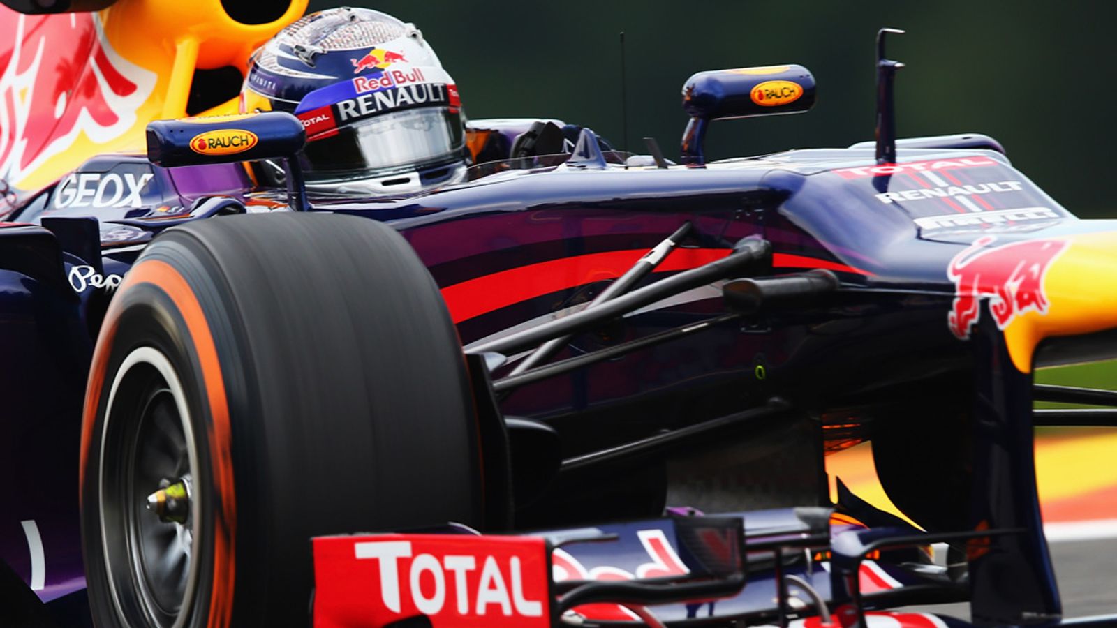 Sebastian Vettel was fastest in P2 at the Belgian GP but also suffered ...
