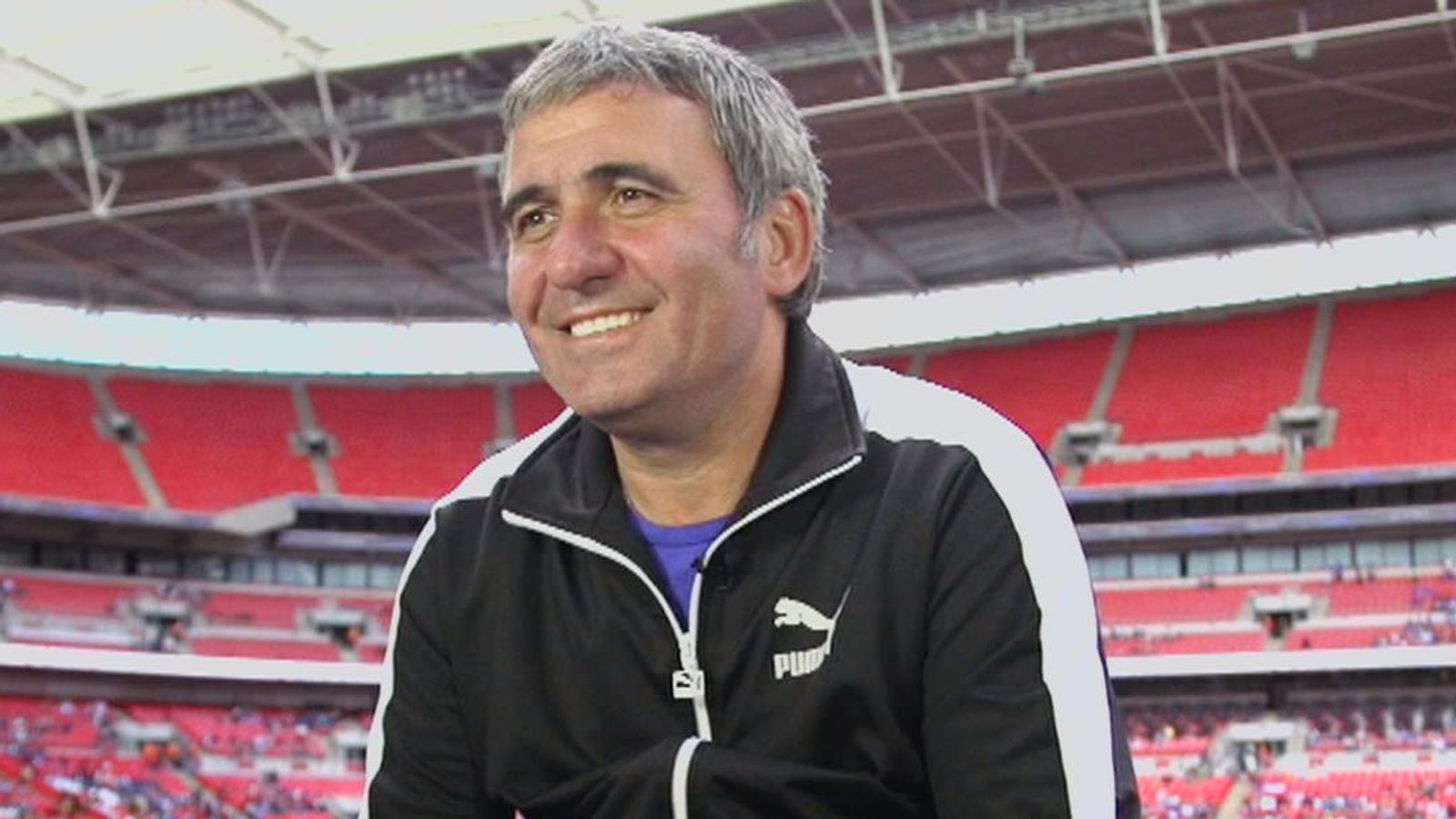 Former Barcelona, Real Madrid and Romania midfielder Gheorghe Hagi ...