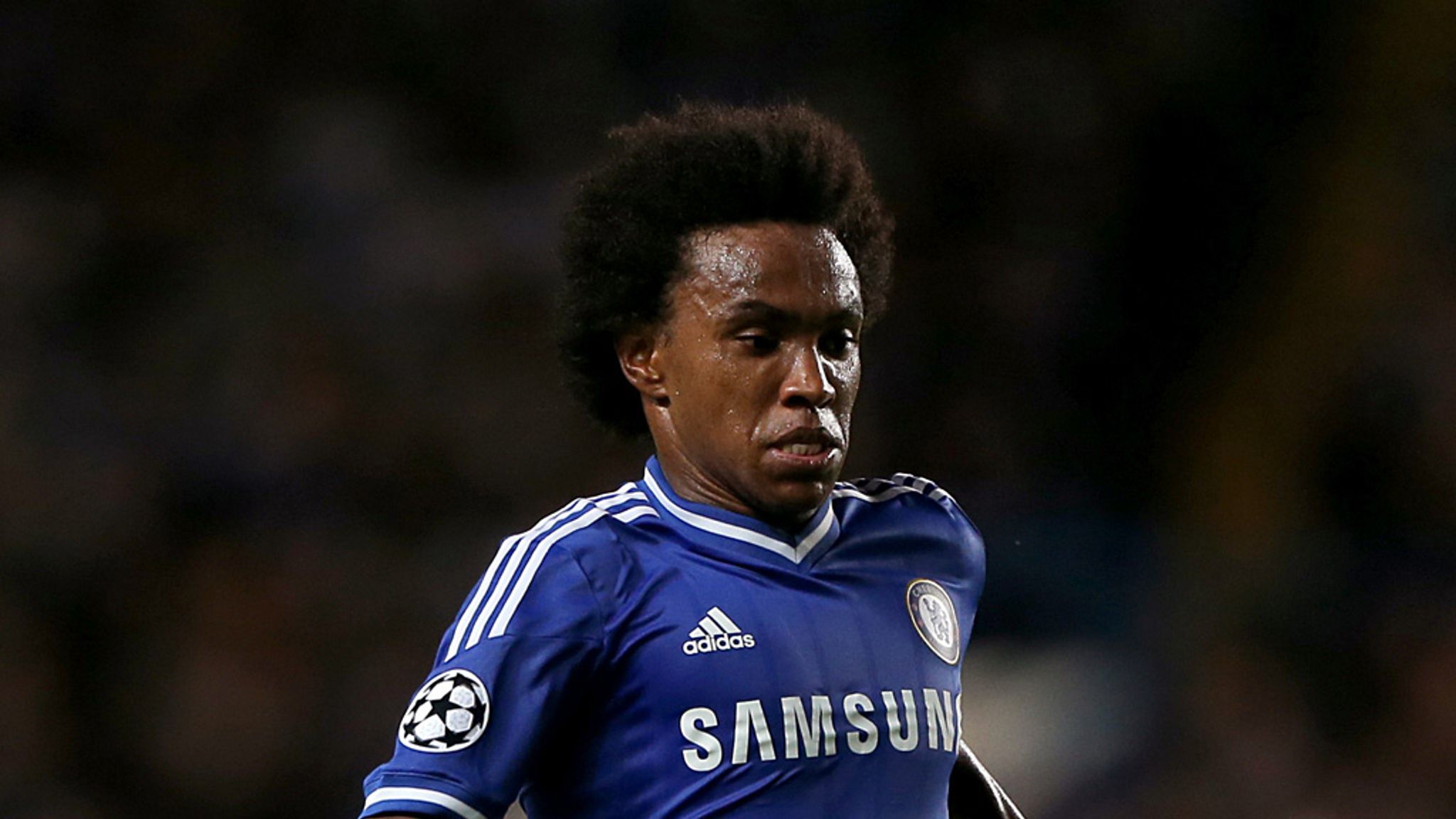 Chelsea forward Willian was pleased to make his debut in the Champions ...
