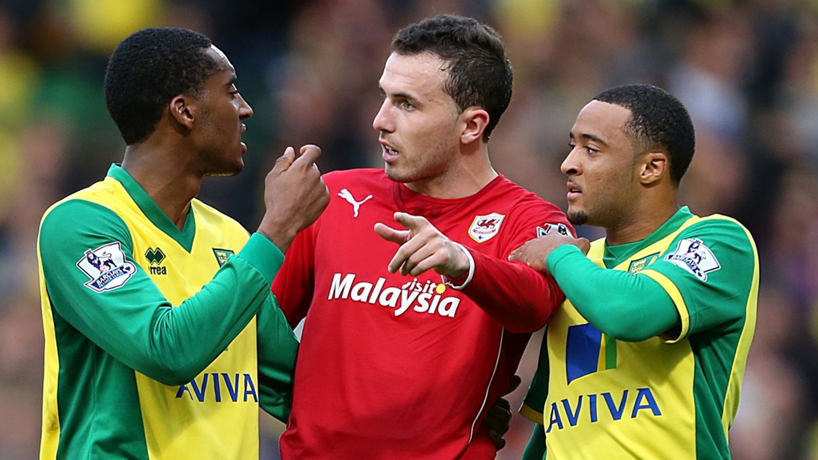 Norwich forward Leroy Fer defends actions at end of 0-0 draw with ...
