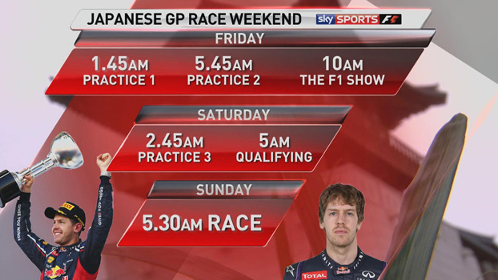 Sky Sports F1's 2013 Japanese GP schedule | F1 News | Sky Sports