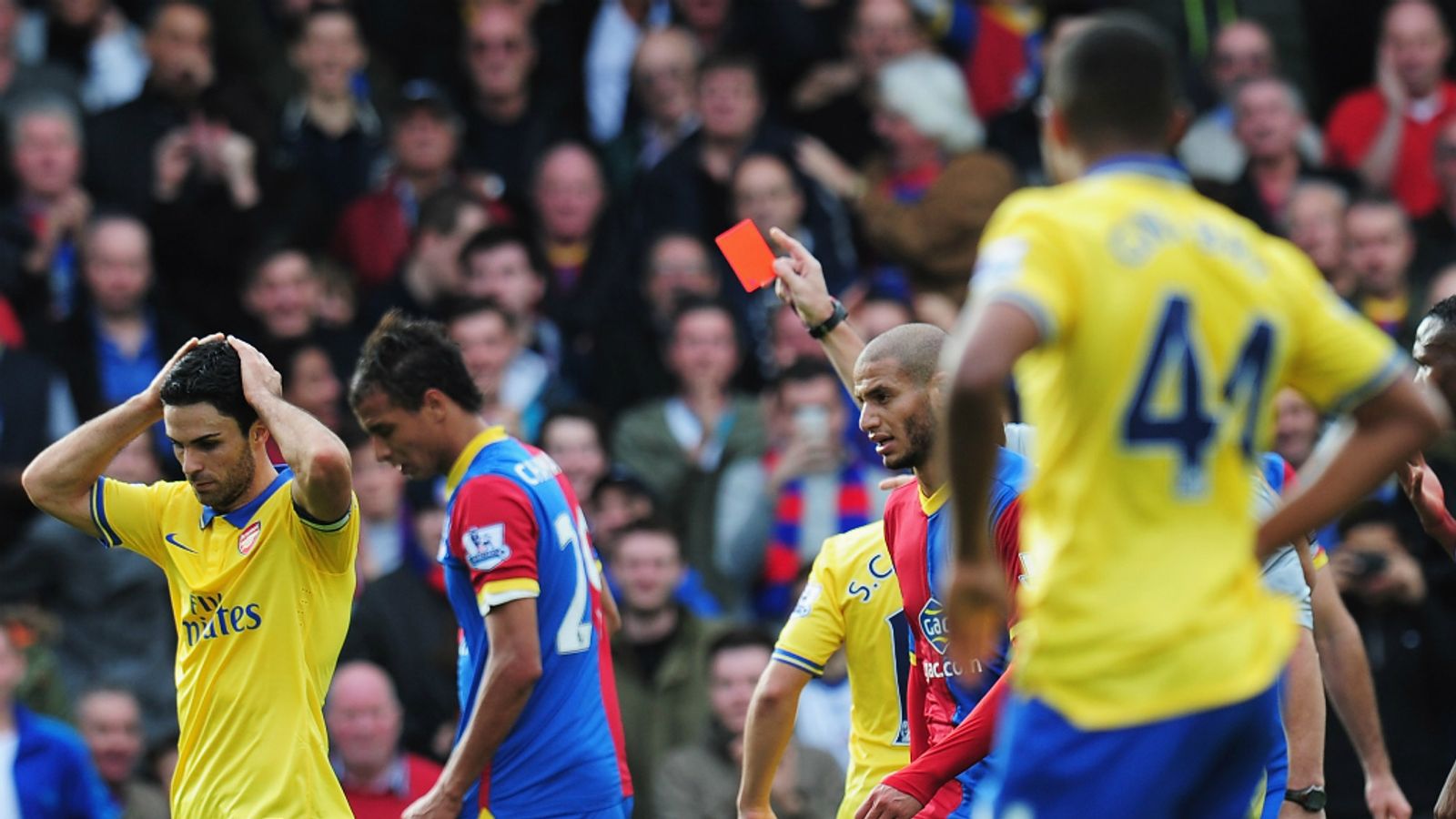 Premier League: Arsenal midfielder Mikel Arteta slams red card at Crystal Palace | Football News ...