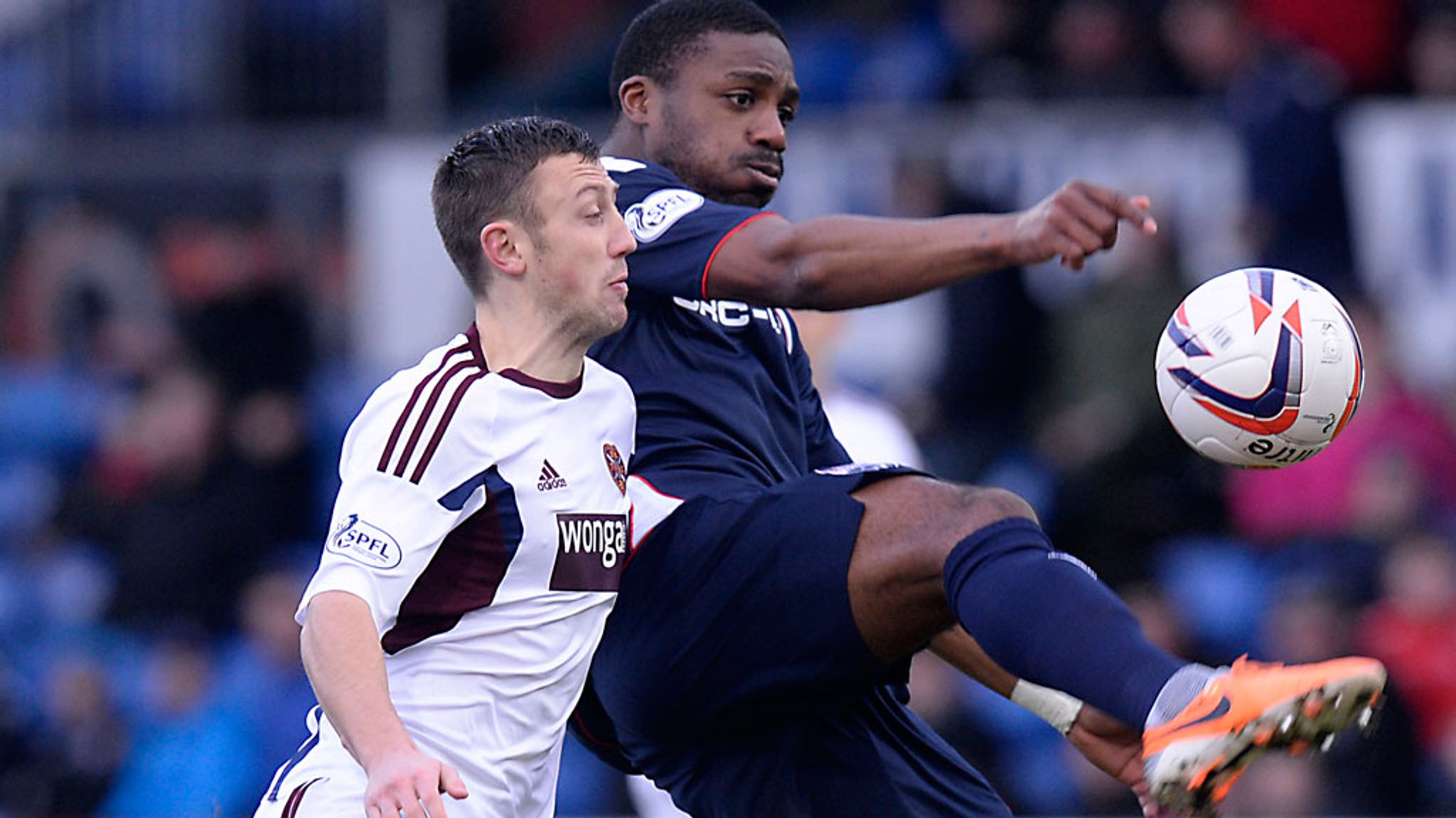 SPFL: Late goal from Scott Robinson earns Hearts a 2-1 victory at Ross ...