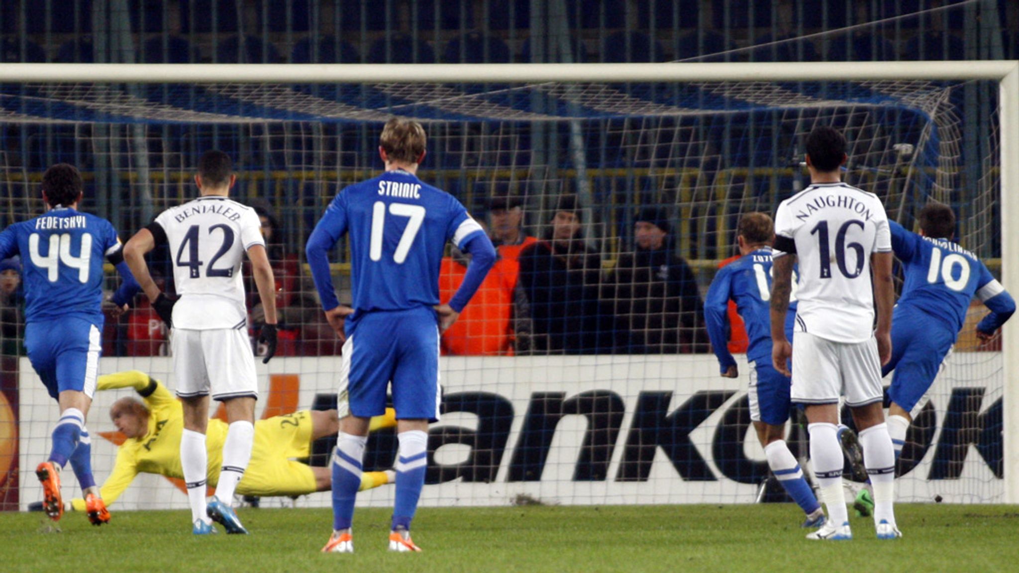 Europa League: Dnipro earn 1-0 win over Tottenham in round of 32 first ...