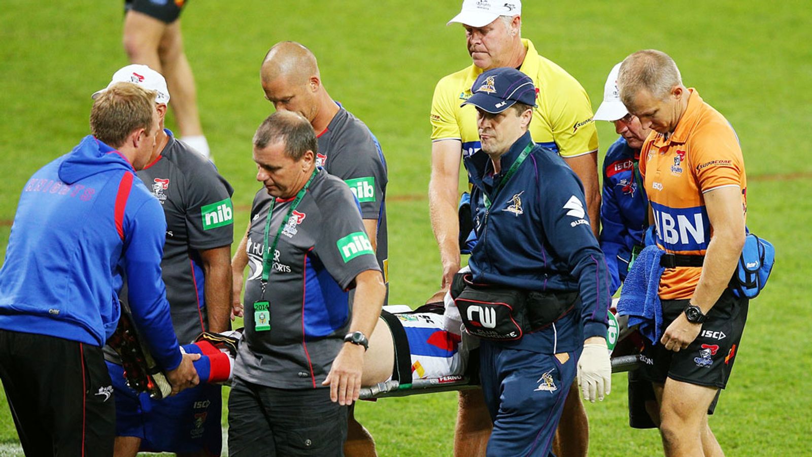 NRL: Newcastle Knights' Alex McKinnon breaks neck in three-man tackle ...