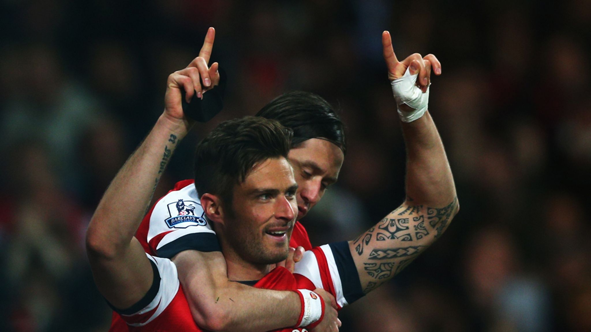 Arsenal striker Olivier Giroud happy with goalscoring form this season ...