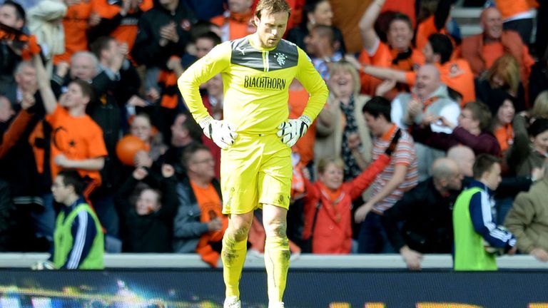 Rangers boss Ally McCoist won't Steve Simonsen for cup defeat by Dundee ...