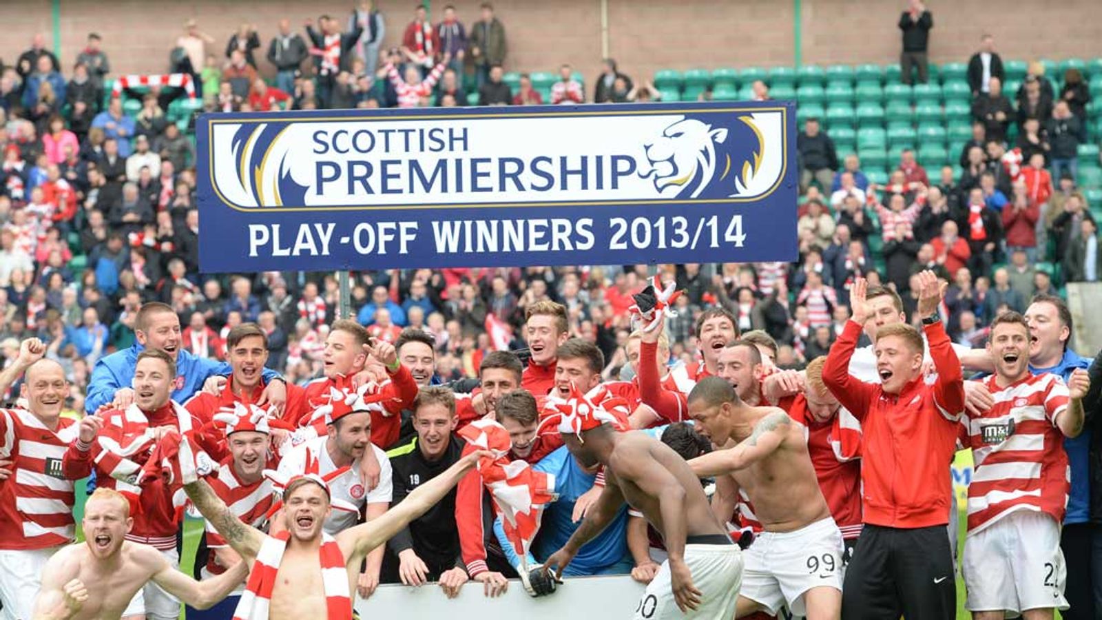 Scottish Premiership: Hamilton promoted after beating Hibernian on ...