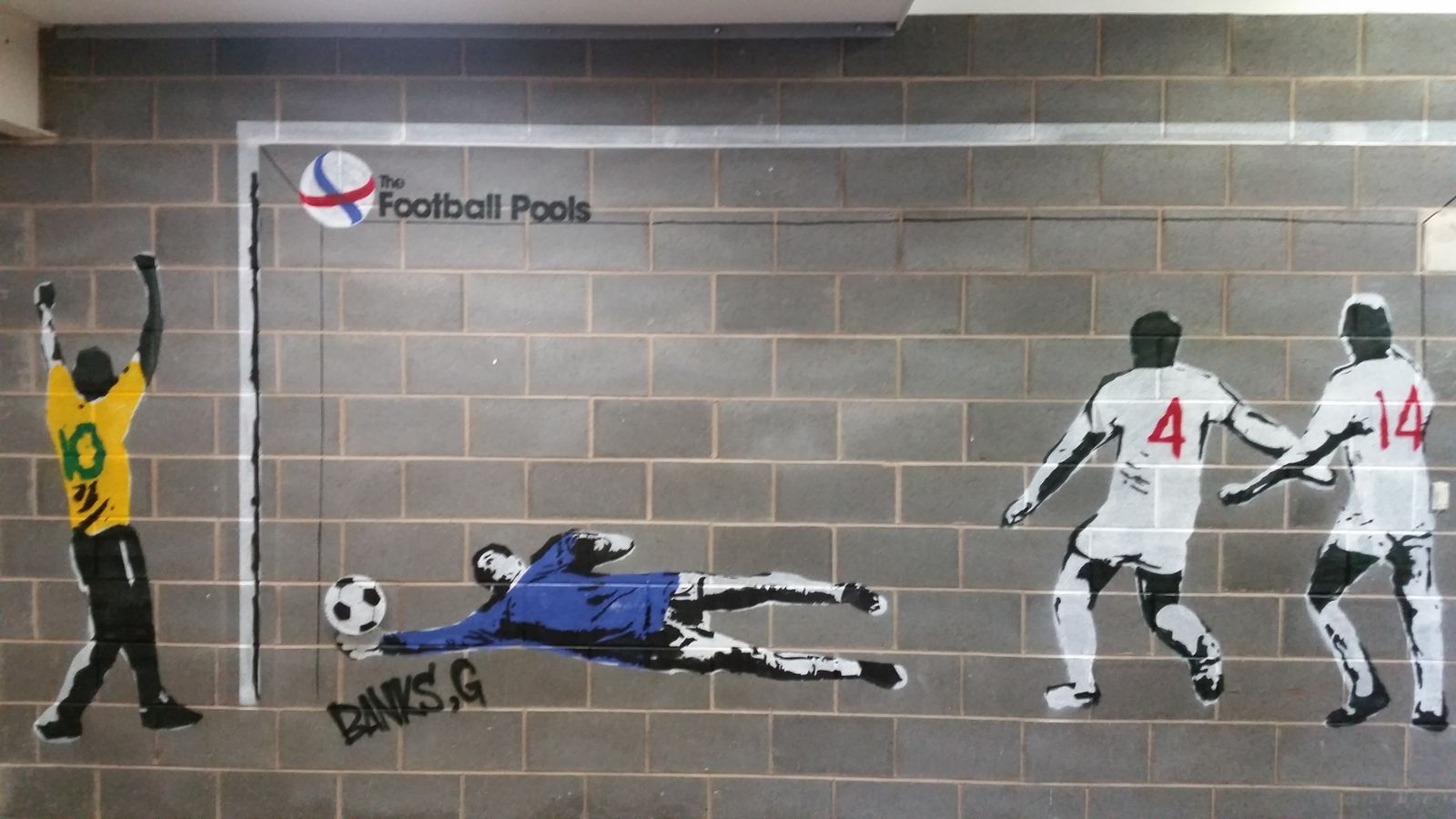 The Real Banksy recreates That Save against Pele | Football News | Sky ...