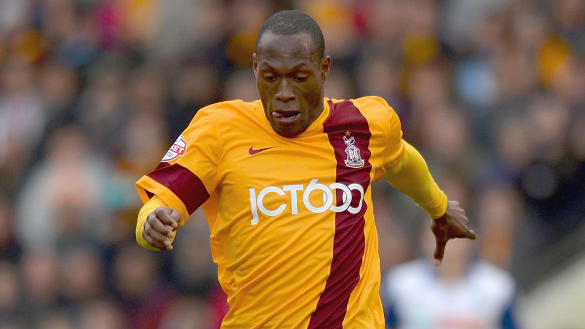 Winger Kyel Reid has rejoined Bradford on a one-month loan from Preston ...