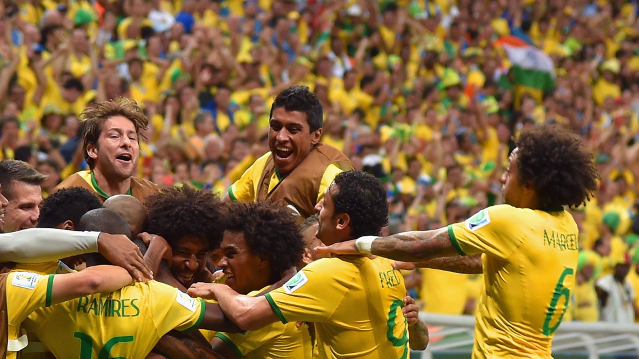 World Cup: Brazil beat Cameroon 4-1 in Brasilia to set up last-16 clash ...