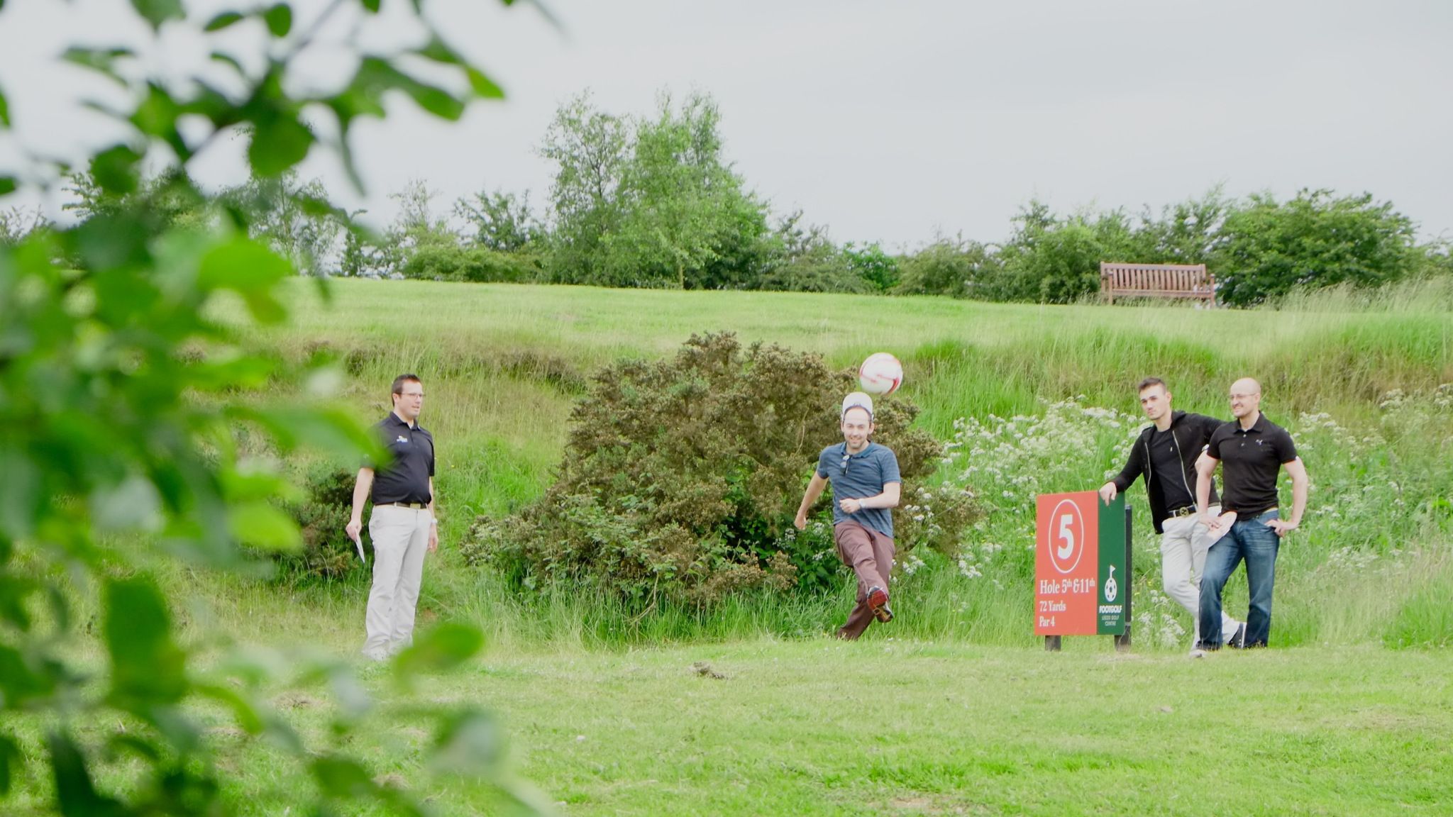 Sky Sports tries Footgolf which combines football and golf in one new ...