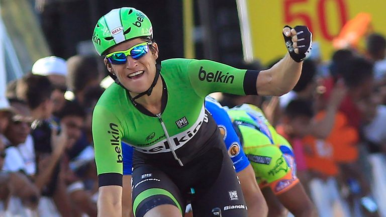 Tour of Poland: Theo Bos sprints to stage three win in Rzeszów ...