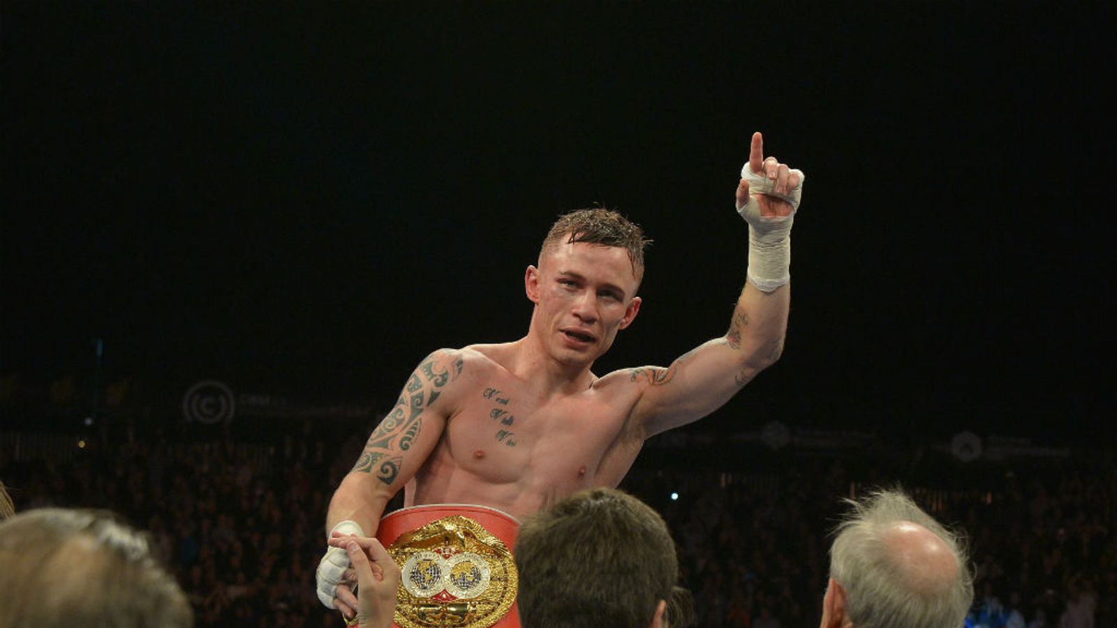 Carl Frampton and Chris Avalos had to be separated at the weigh-in in ...