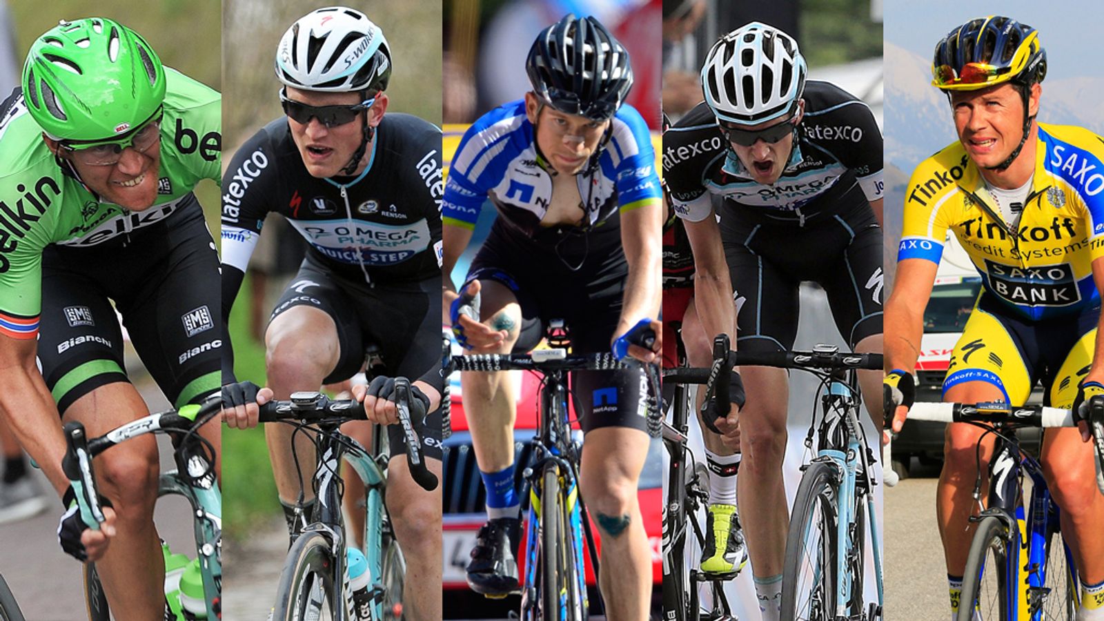 Team Sky sign Leopold König, Nicolas Roche, Wout Poels, Andy Fenn, Lars ...