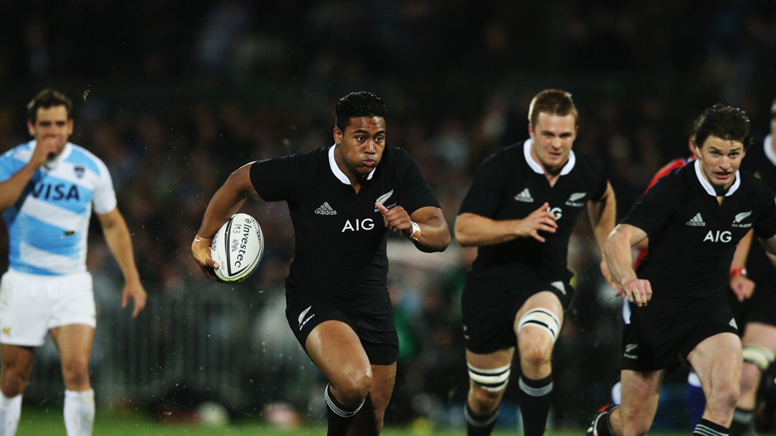 Sean Fitzpatrick, Gonzalo Camacho, Michael Lynagh and Thinus Delport ...