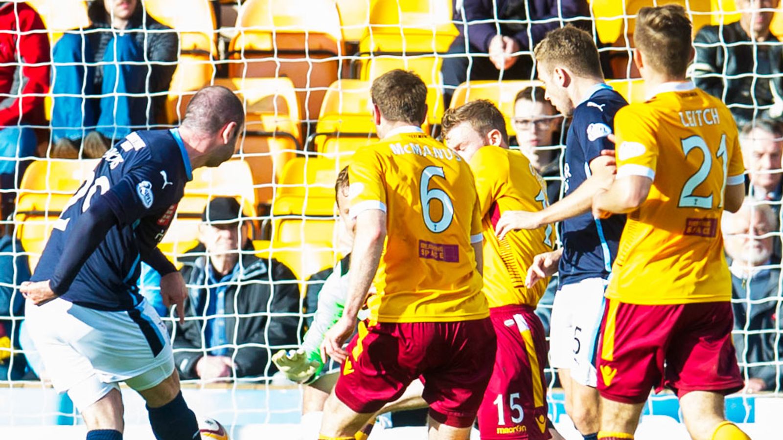 Scottish Premiership: Dundee enjoy an easy 3-1 win at Motherwell ...