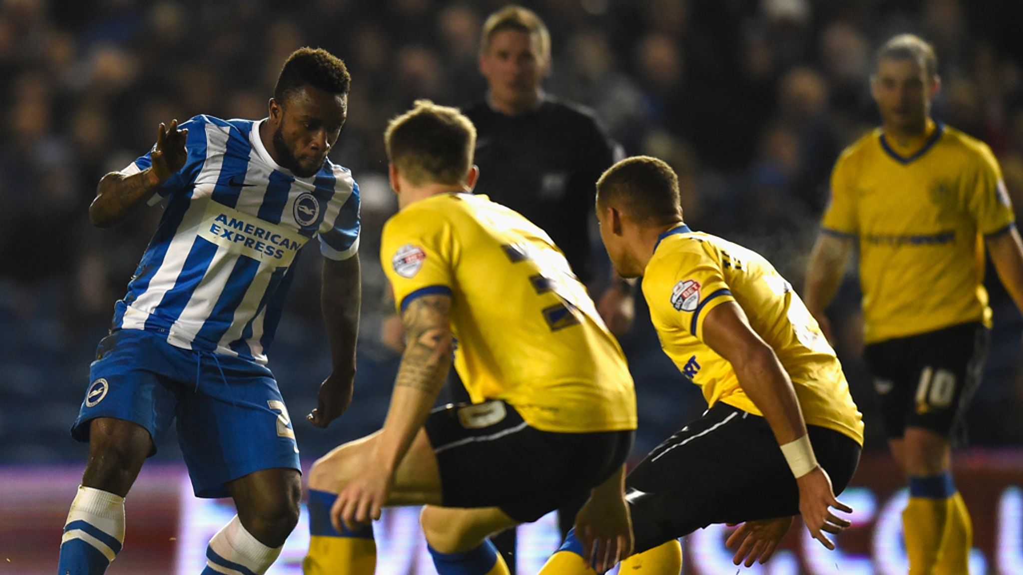 Brighton knock Derby County off Championship summit with 2-0 at the ...