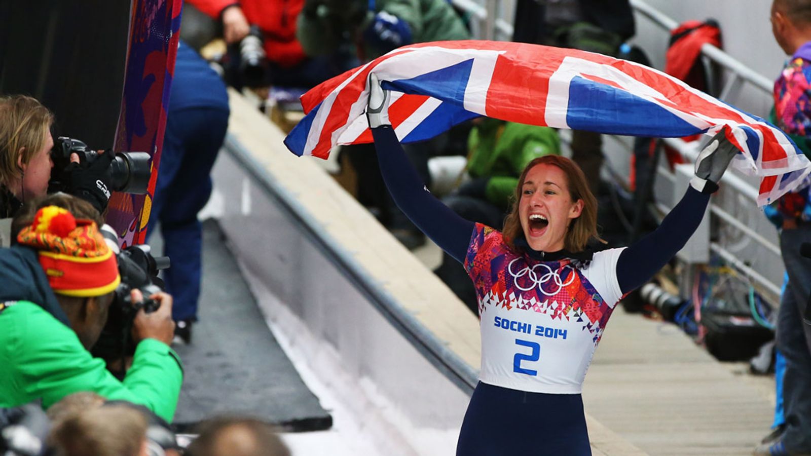 Britain's Lizzy Yarnold wins gold at Skeleton World Championships | Sky ...