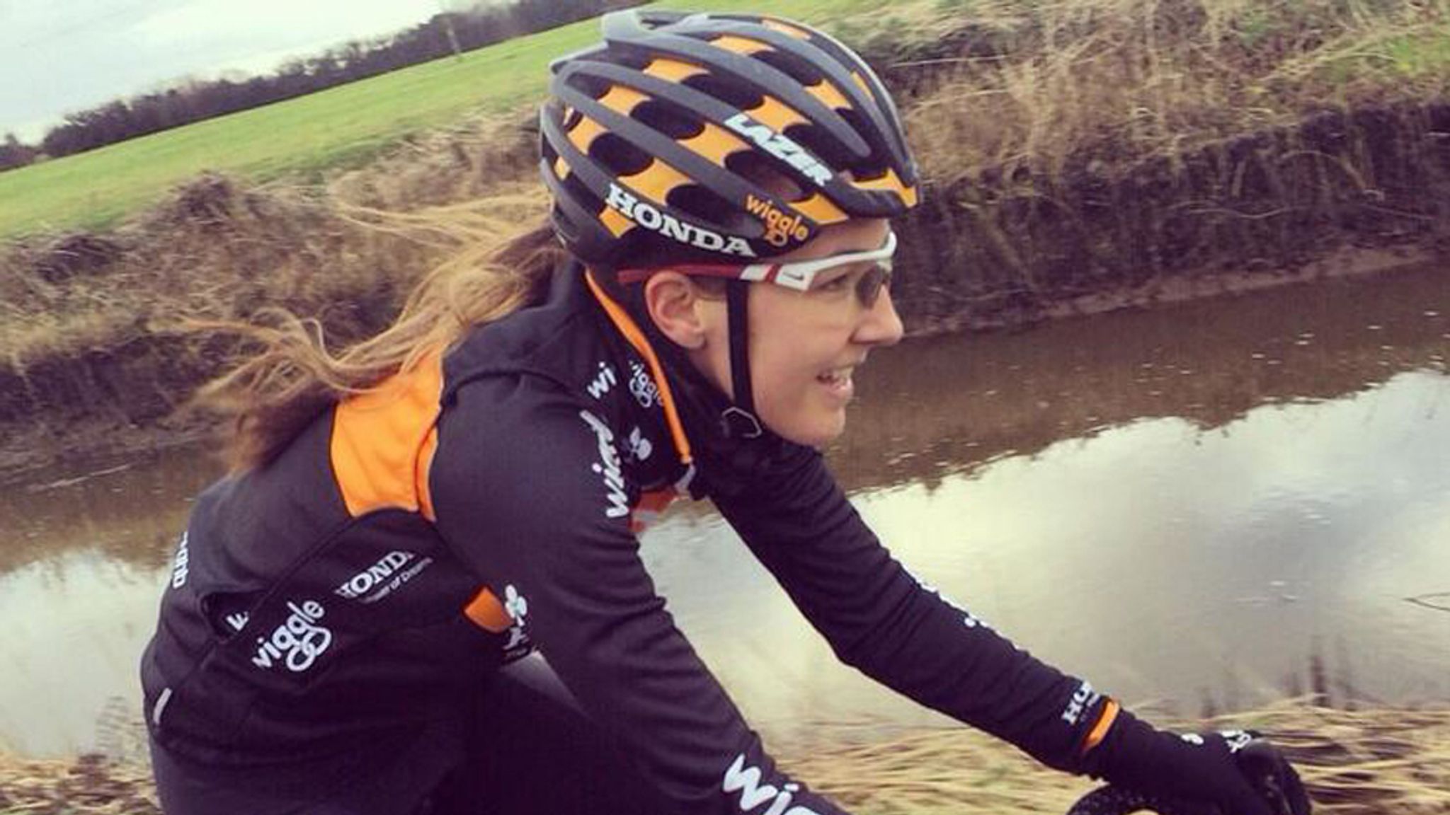 Dani King back training on the road just over six weeks after ...