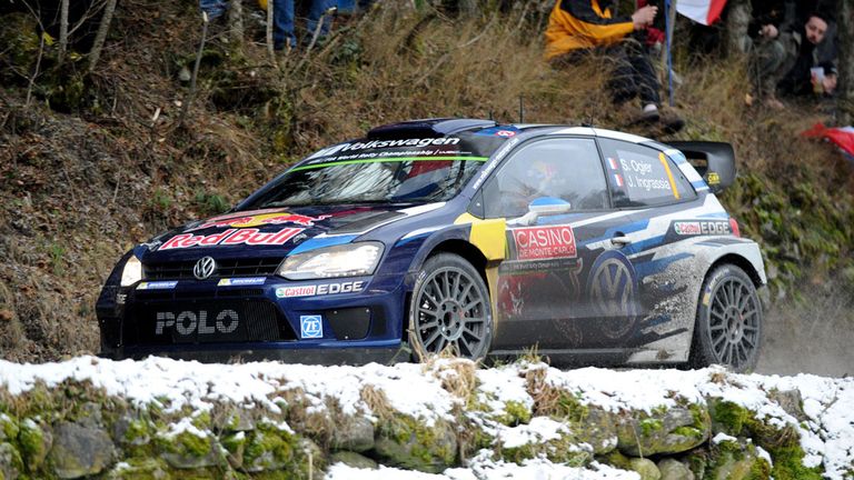 Monte-Carlo Rally: Sebastien Ogier leads as Sebastien Loeb suffers ...