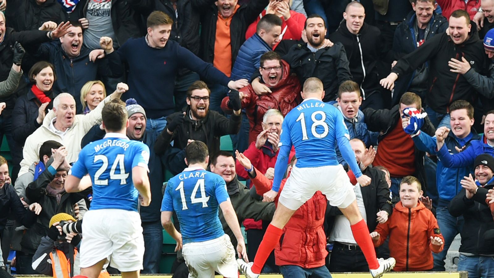 Rangers win at Hibernian to hand Hearts the Scottish Championship title ...