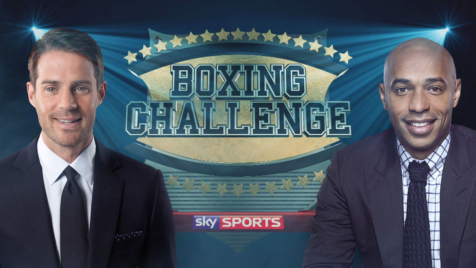 Thierry Henry and Jamie Redknapp take on Sky Sports Boxing Challenge ...