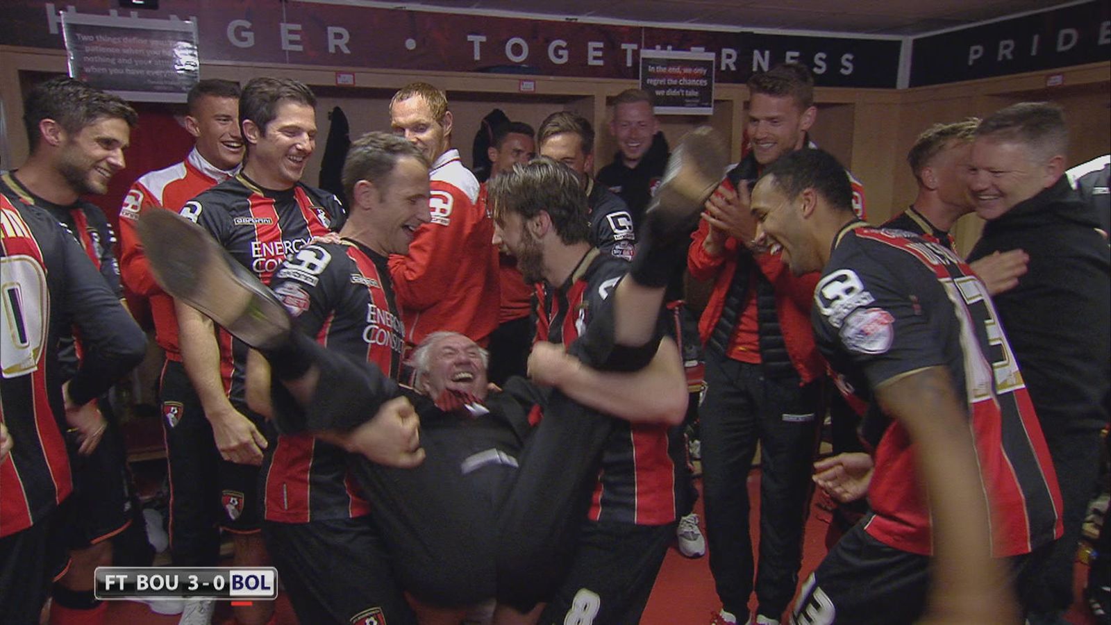 WATCH: Bournemouth chairman Jeff Mostyn sparks celebrations and gets ...