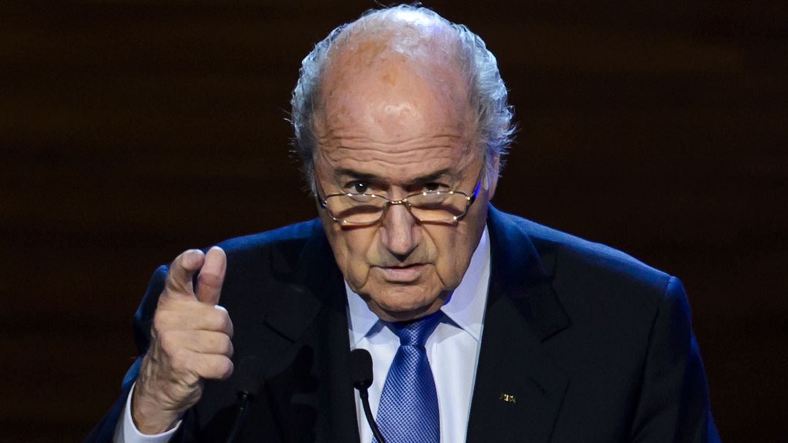 Sepp Blatter receives standing ovation from FIFA staff | Football News ...